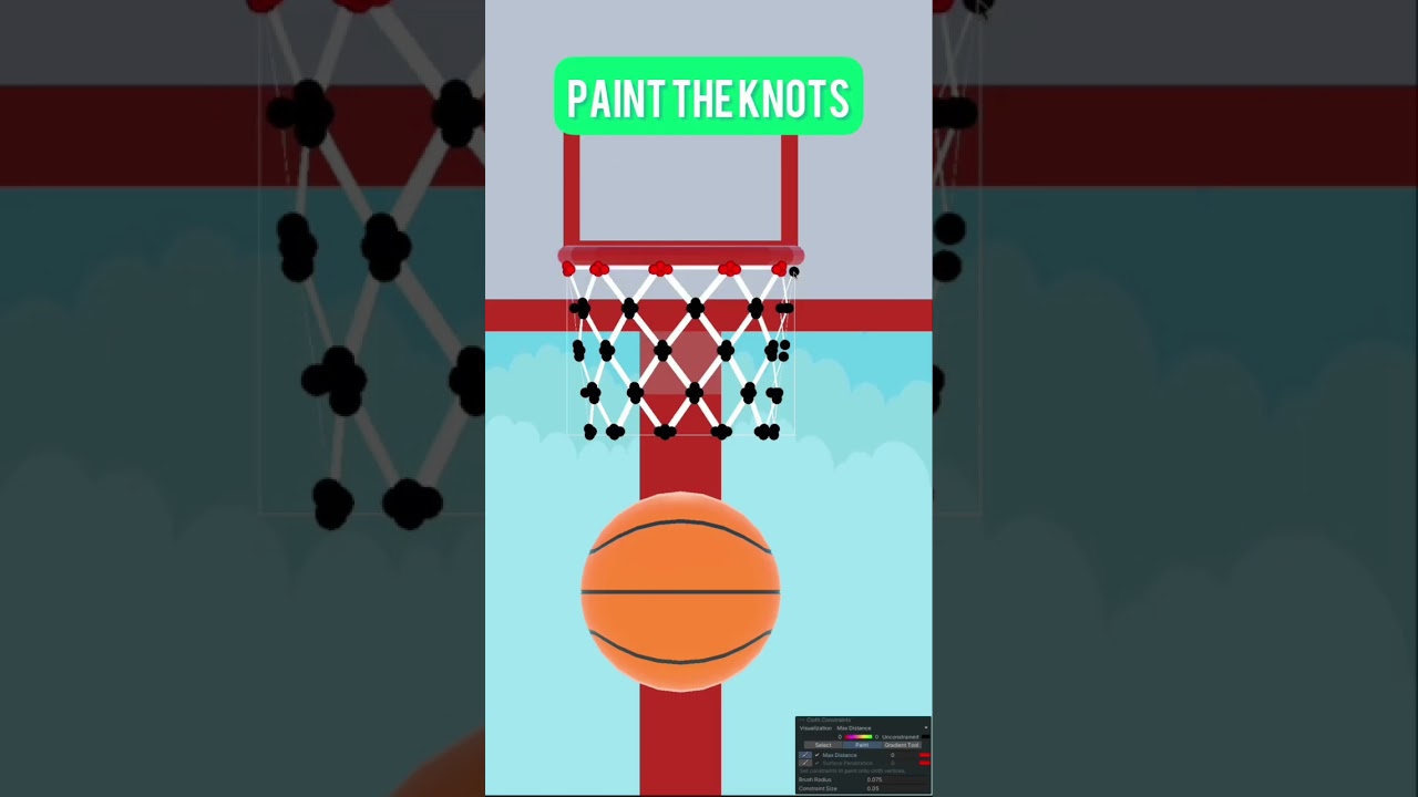 Unity3d cloth system | Create a hoop net