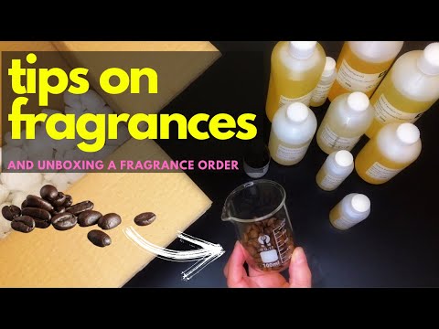 Tips on Fragrance Oils for Soap Making - while unboxing a fragrance oil order