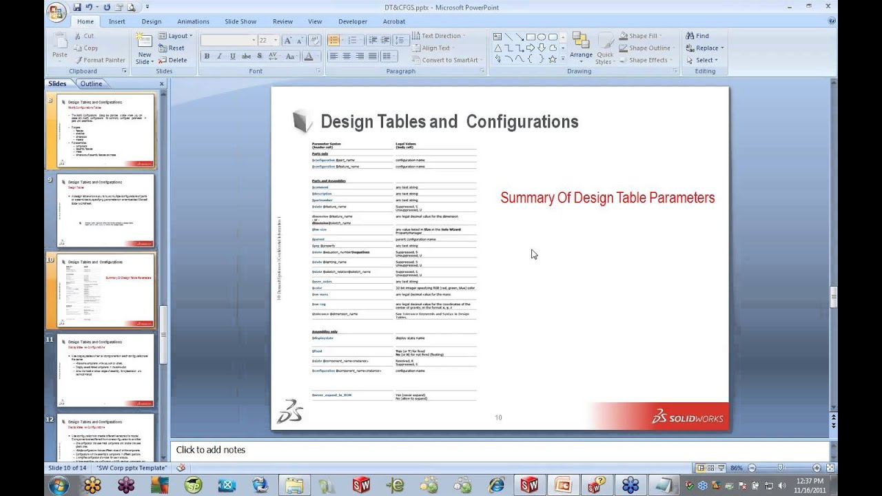 Lunch & Learn - Design Tables and Configurations