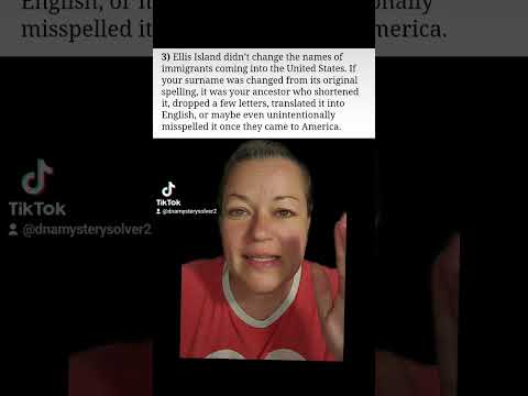 fun fact about your ancestors that went their Ellis island
