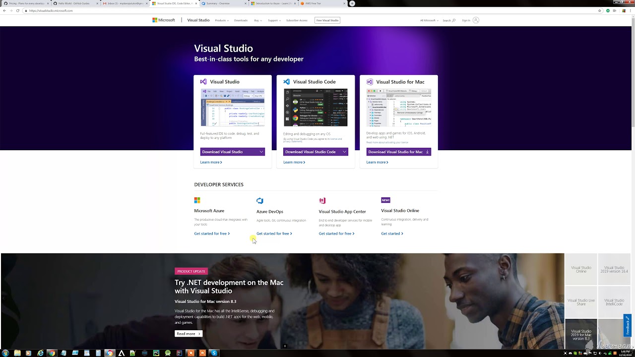 Introduction to DevOps (Azure, VisualStudio, GitHub, AWS)