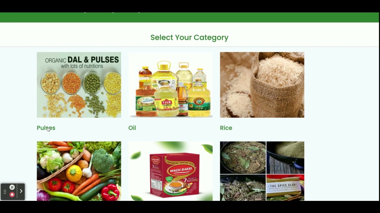 Grocery Ordering System Project on NodeJS, Angular and MySQL