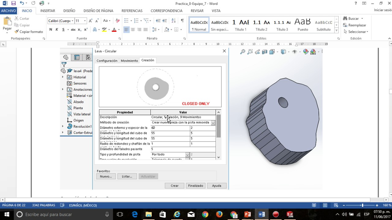 VIDEOTUTORIAL ENGRANES Y LEVAS