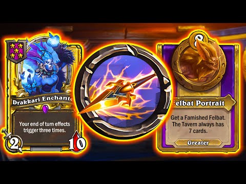 This TRINKET is SO BROKEN with Golden DRAKKARI | Hearthstone Battlegrounds