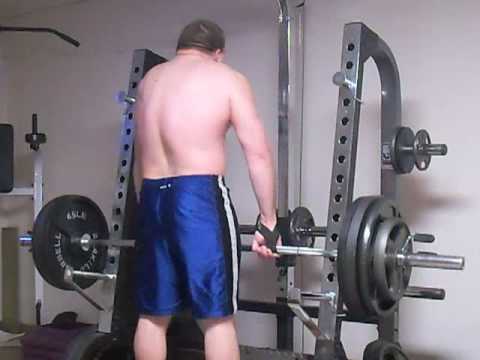 500 shrug, 365 x 21 shrug, 140, 160 and 180 x 1 rep db rows