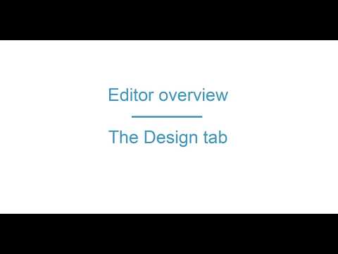 Обзор редактора - Вкладка «Дизайн» | Editor Overview -  Design tab - MYAPP.KZ