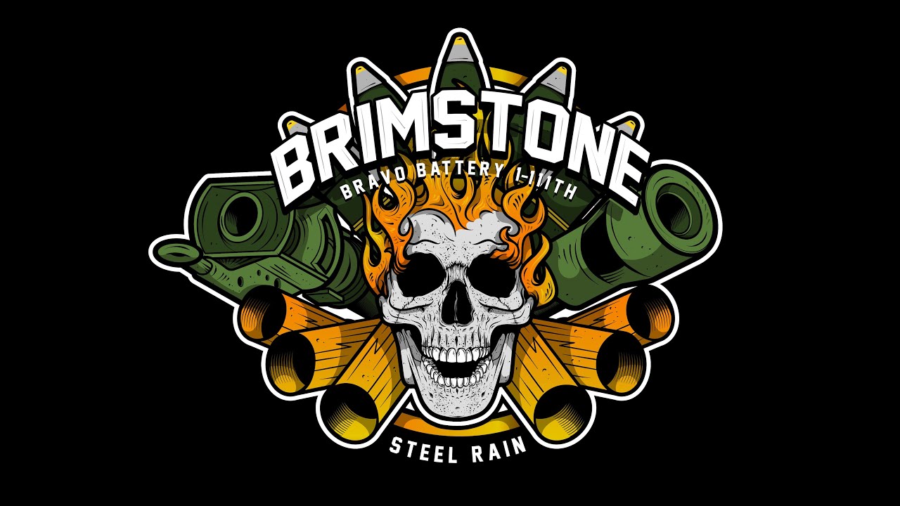 Bravo Battery 1-111th Field Artillery Regiment Unit Logo Illustration Design | Adobe Illustrator