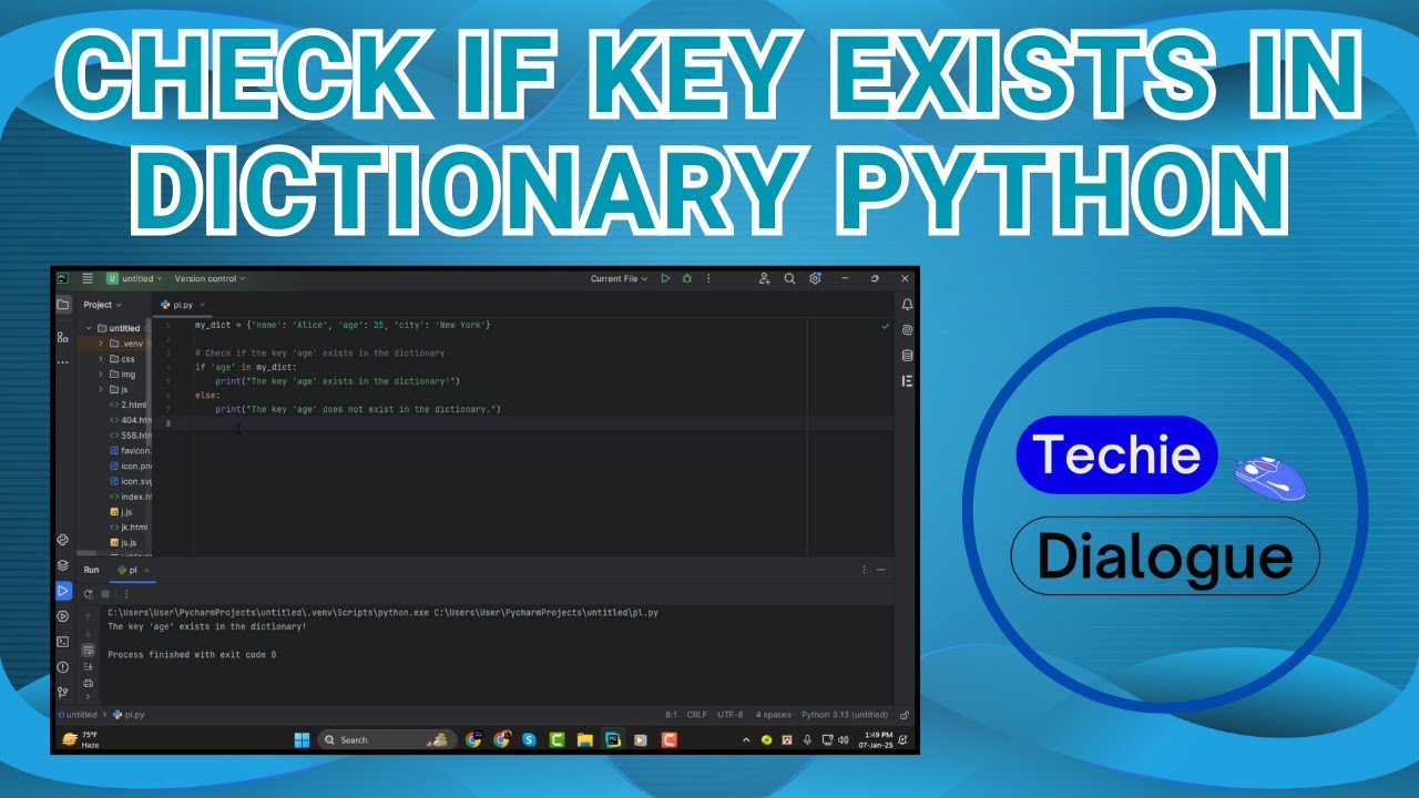 How to Check if Key Exists in Dictionary Python - Detailed Tutorial (2025)