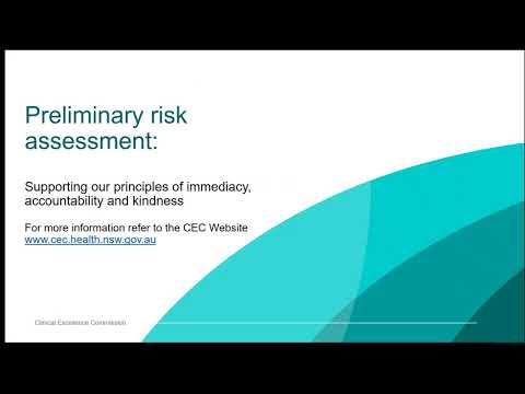 Preliminary Risk Assessment – Presentation