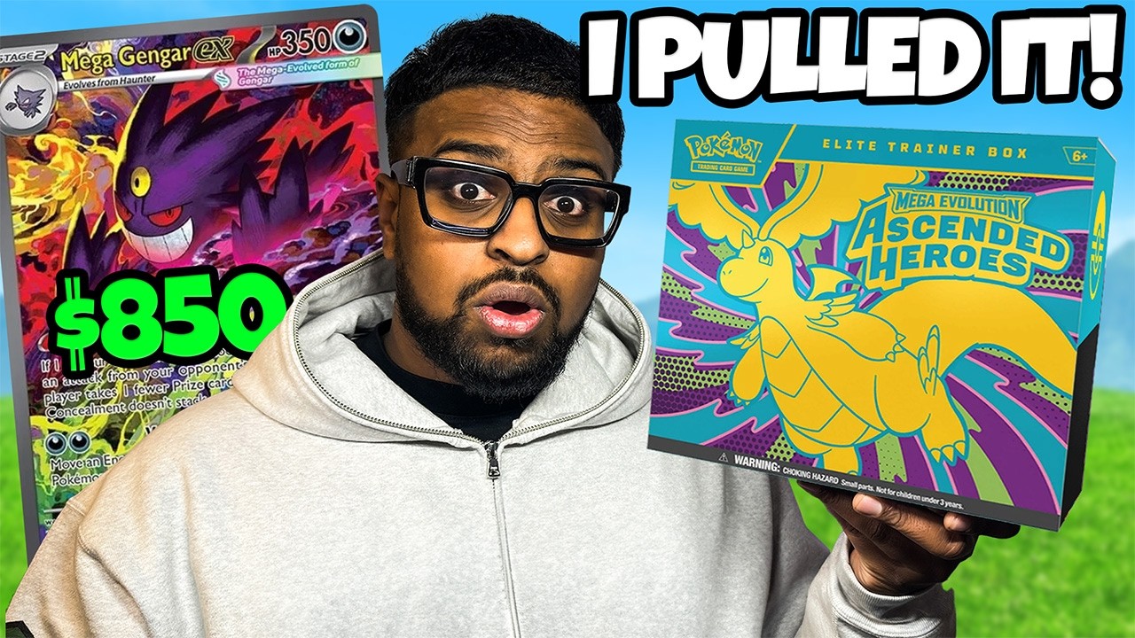 MEGA GENGAR EX SIR PULLED! Ascended Heroes Elite Trainer Box!