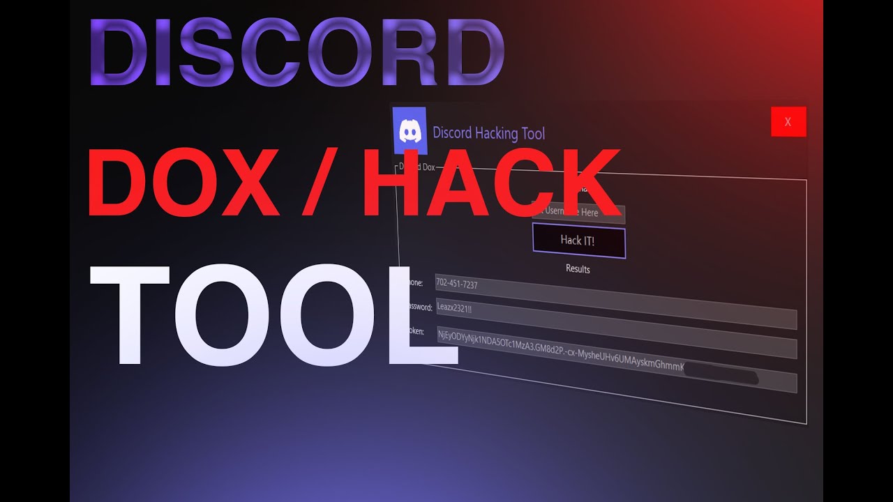 🔥 Discord Hacking Tool | Discord Doxing Tool 😈 | Hack any Discord Account ! | Become a HACKER!