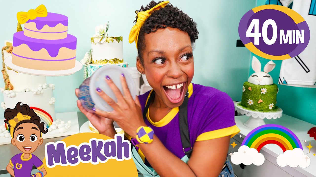 Crazy Cake Creations With Meekah | Educational Videos for Kids | Blippi and Meekah Kids TV