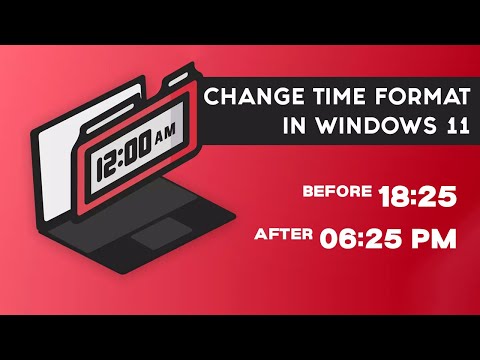 How to Change Time Format in Windows 11 from 24 to 12 | Windows 11 24H2
