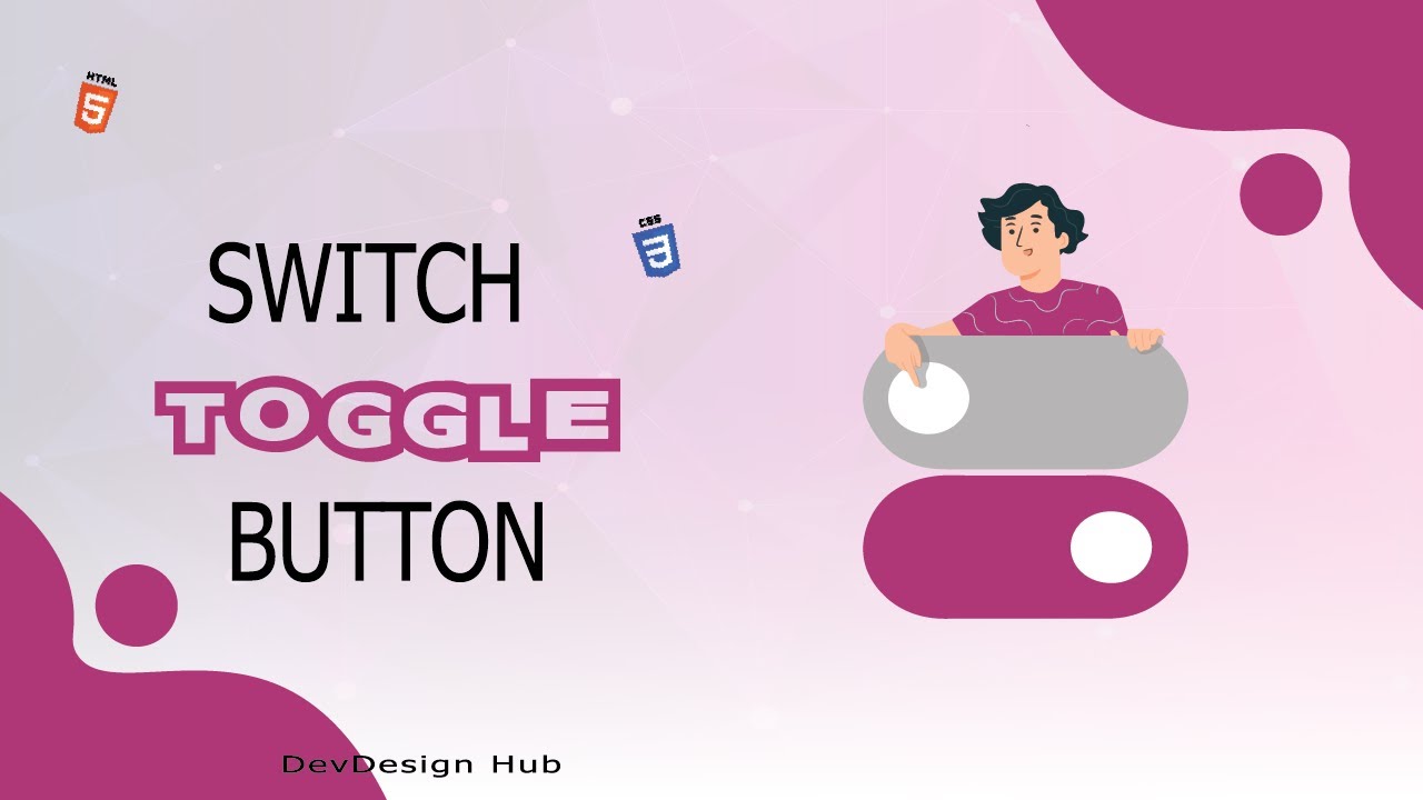How to make toggle button in HTML | Styling toggle button with CSS | Beginner Step-by-Step Tutorial