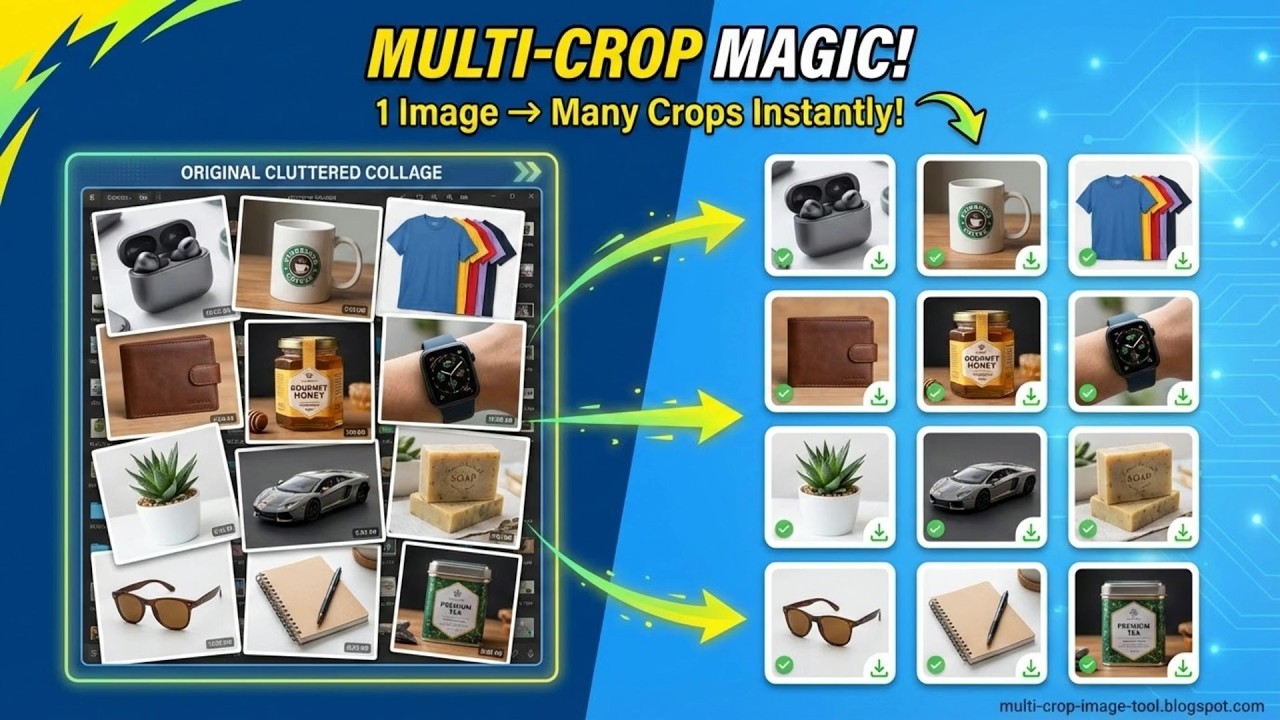 STOP Cropping One by One! ✂️ Batch Crop 12+ Images in Seconds (FREE Tool)