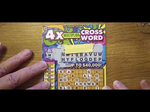 Missed win on 4X Crossword Colorado Scratch Off Tickets