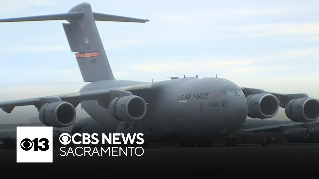 Why did fleet of military planes land at Sacramento's McClellan Park?