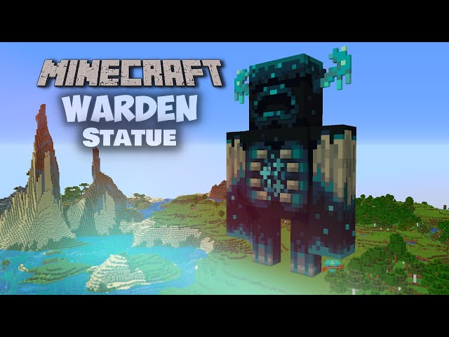 Giant Warden Statue Minecraft Map