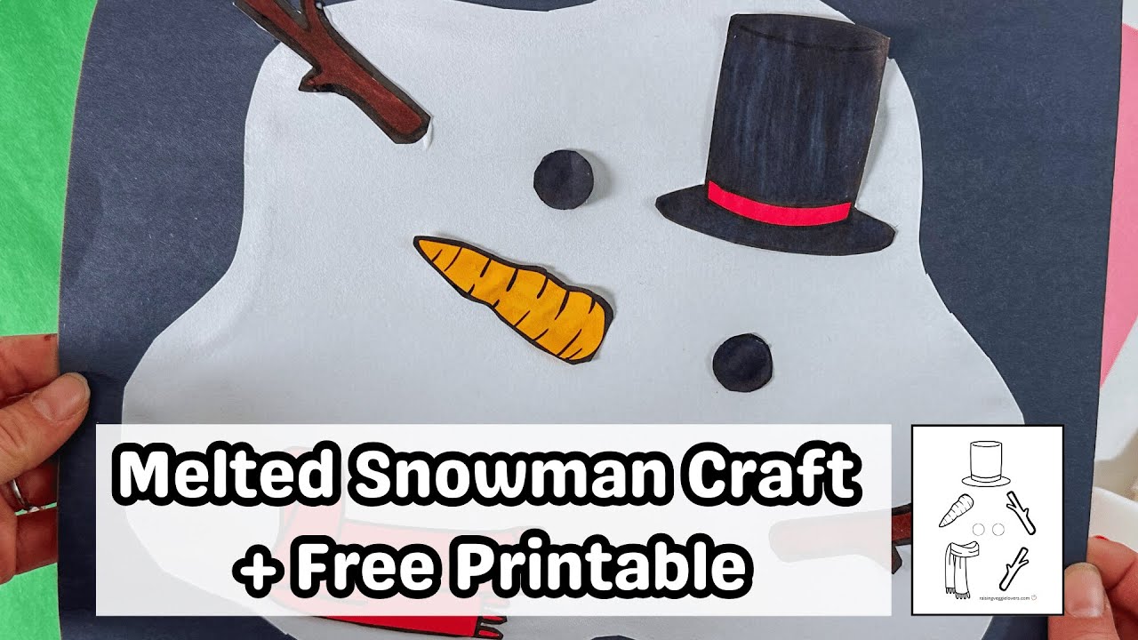 Melted Snowman Craft + FREE Printable