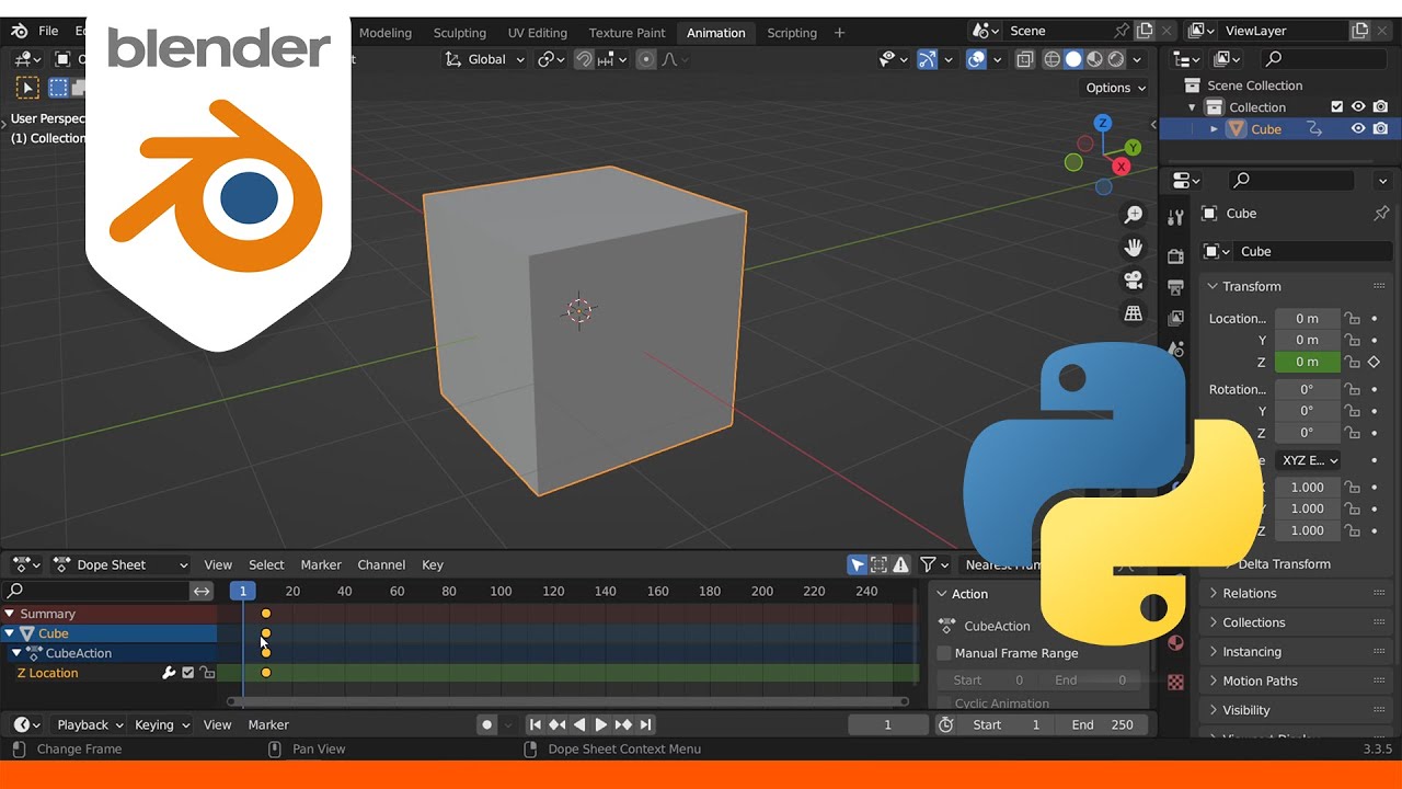 #2 || KEYFRAMES  || Blender API || Learning Blender
