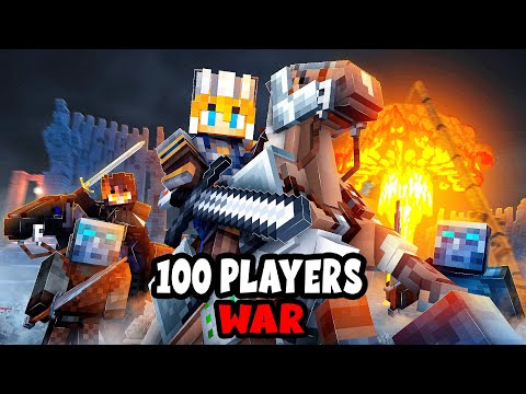 100 Players Simulate MEDIEVAL WAR in Minecraft