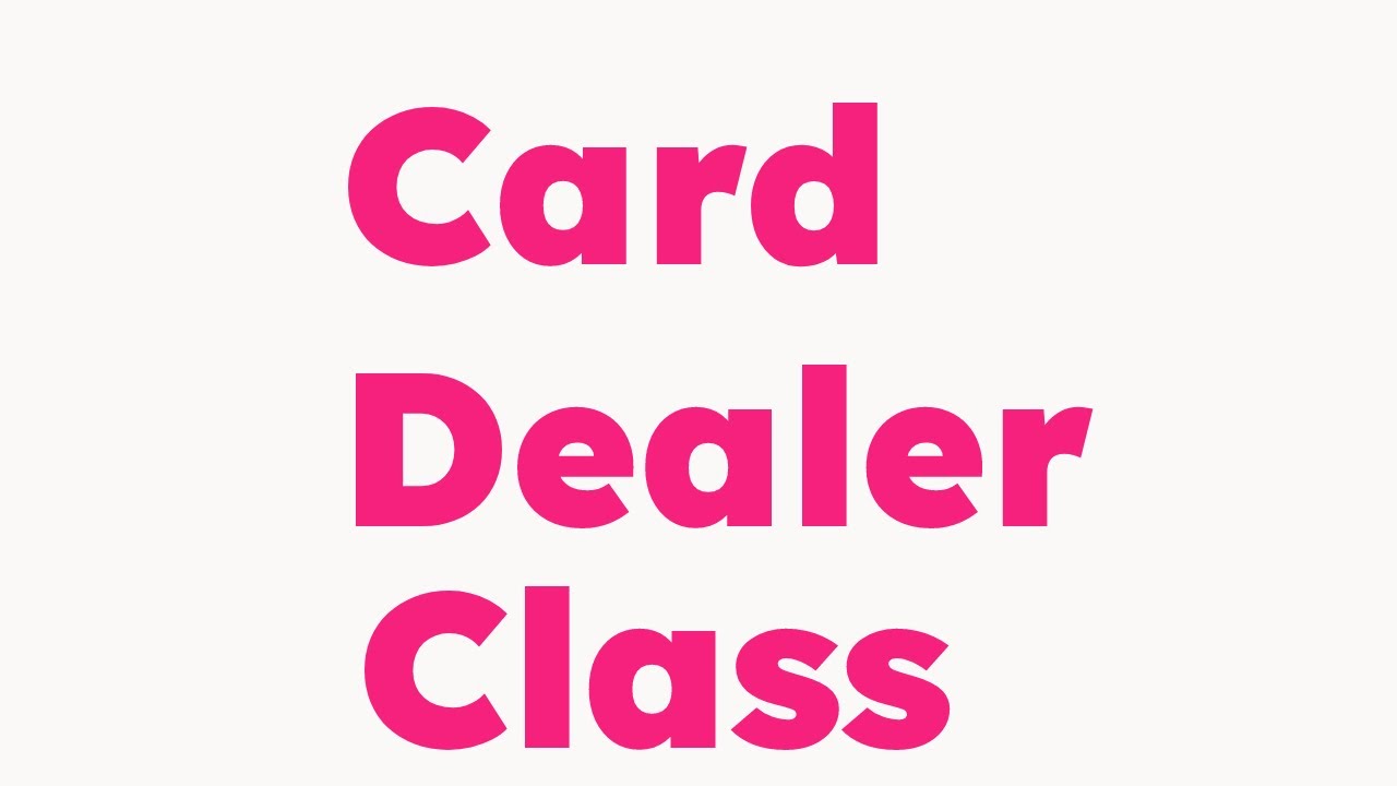12.10 Card Dealer class | Starting Out With Java