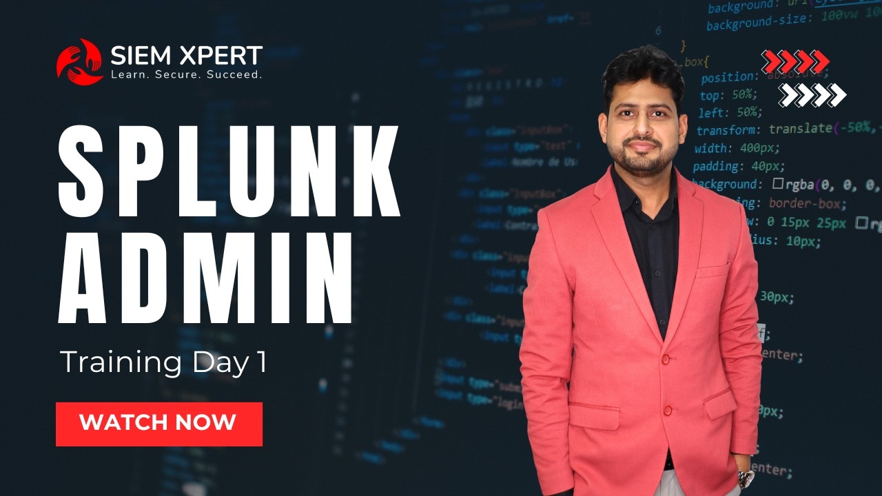 How to Become a Splunk Administrator | Splunk Admin Training Day 1 #SIEM #CyberSecurity #Splunk