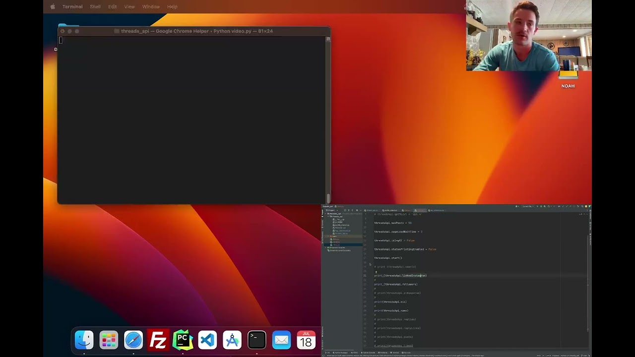 META Threads Python API | Threads App API Demo | Manipulate Threads Profiles