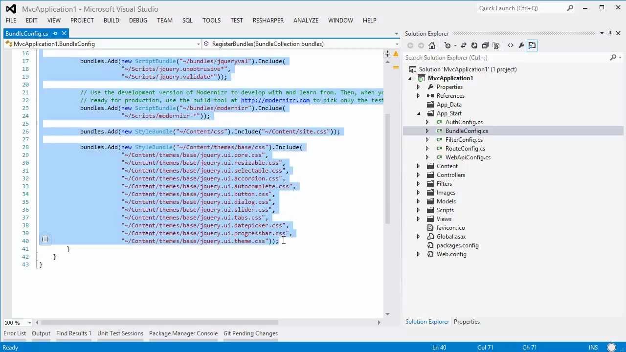 Using YUI Compressor .NET (Web Optimization)
