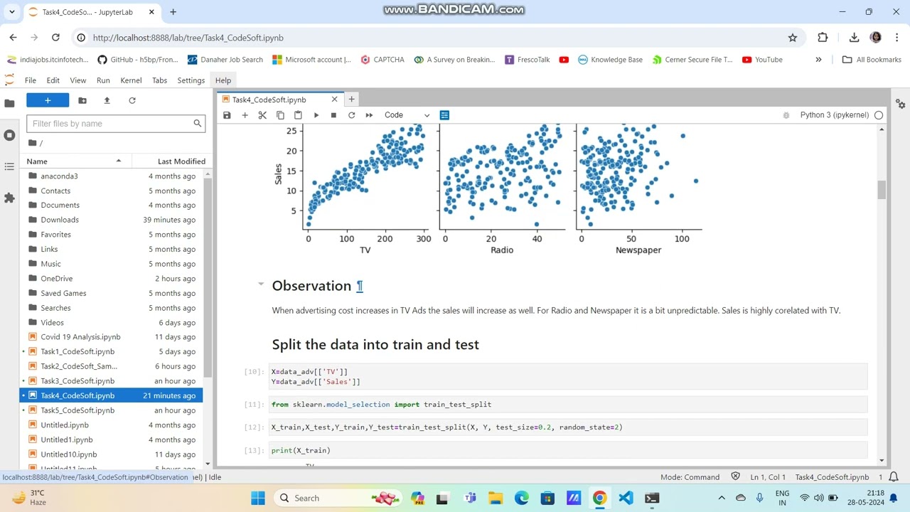 Task4_CodSoft: Sales Prediction