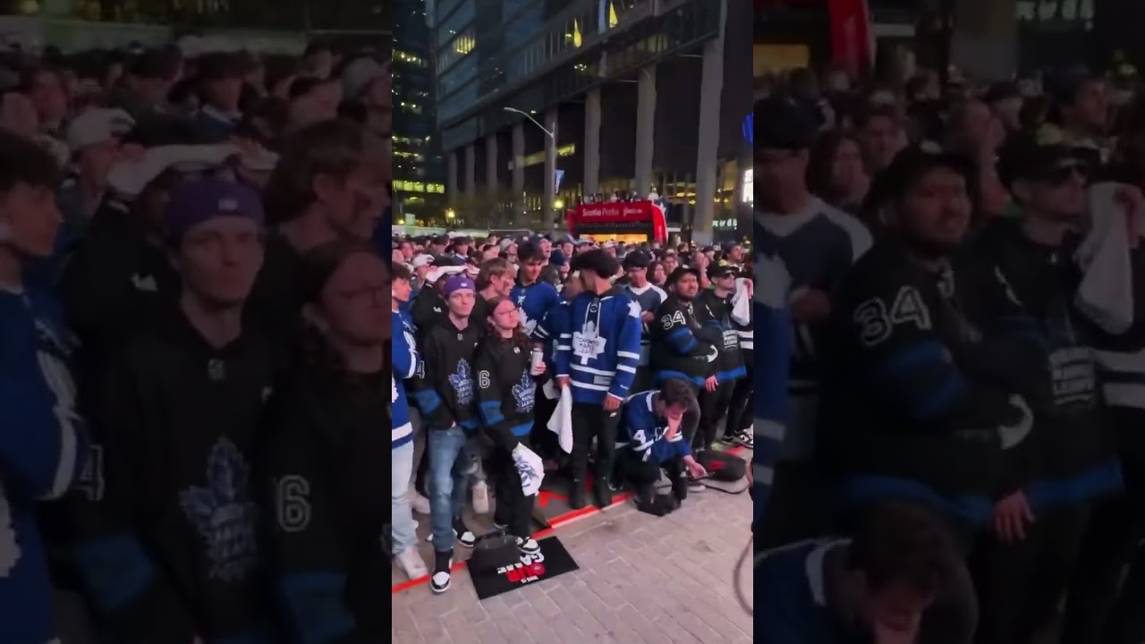 Maple Leafs fans were STUNNED after losing Game 7 💀