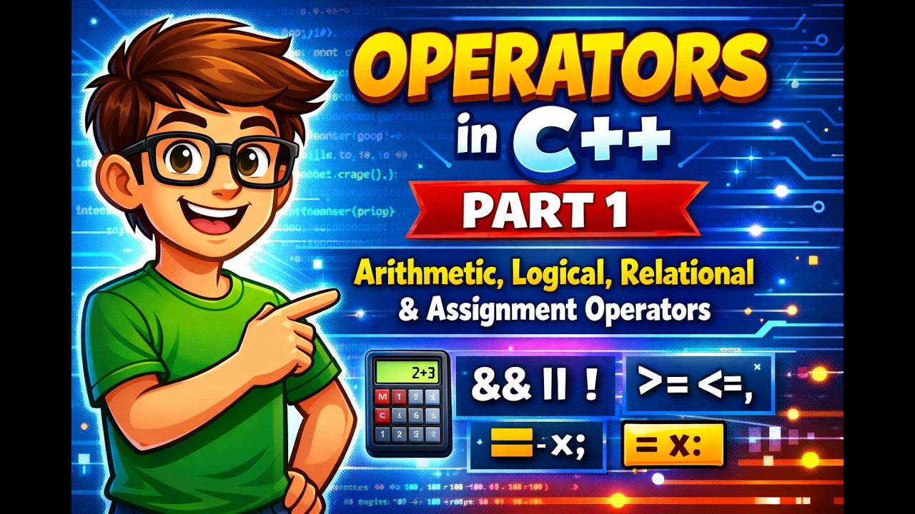C++ Operators Explained (Part 1) 🔥 | Arithmetic, Logical, Relational & Assignment Operators