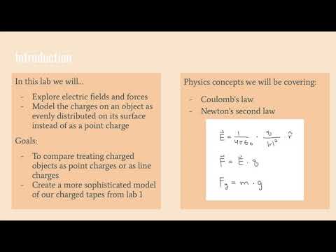 Physics Lab 2: Lines of Charges