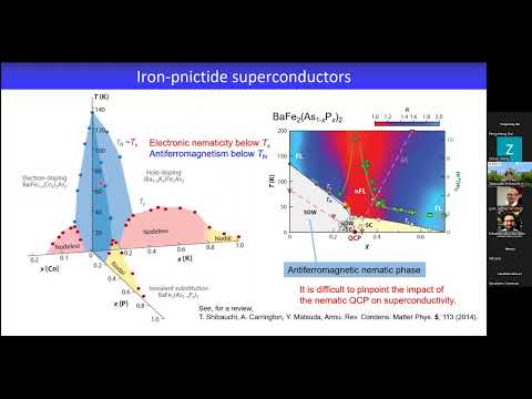 RCQM/FCMP: Takasada Shibauchi: Nematicity and exotic pairing states in FeSe-based superconductors