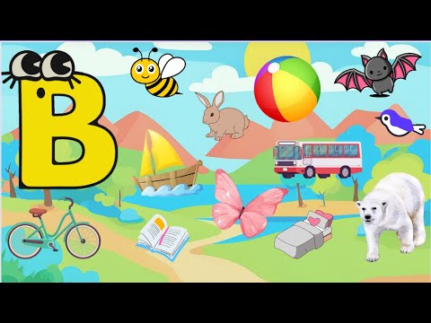 Alphabet Fun Words That Start with B for Kids 4K HD