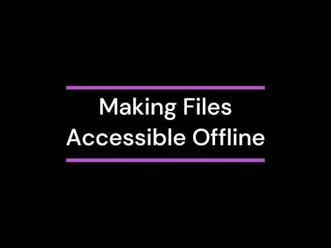 How to use "Offline Files" in Google Drive