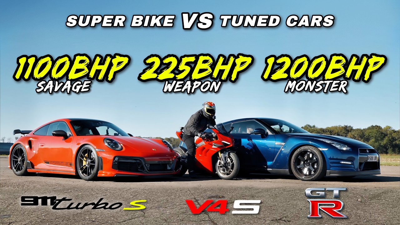 1,000-HP 911 Turbo S, GT-R Race a Ducati; the Superbike Runs 10s, Backs ...