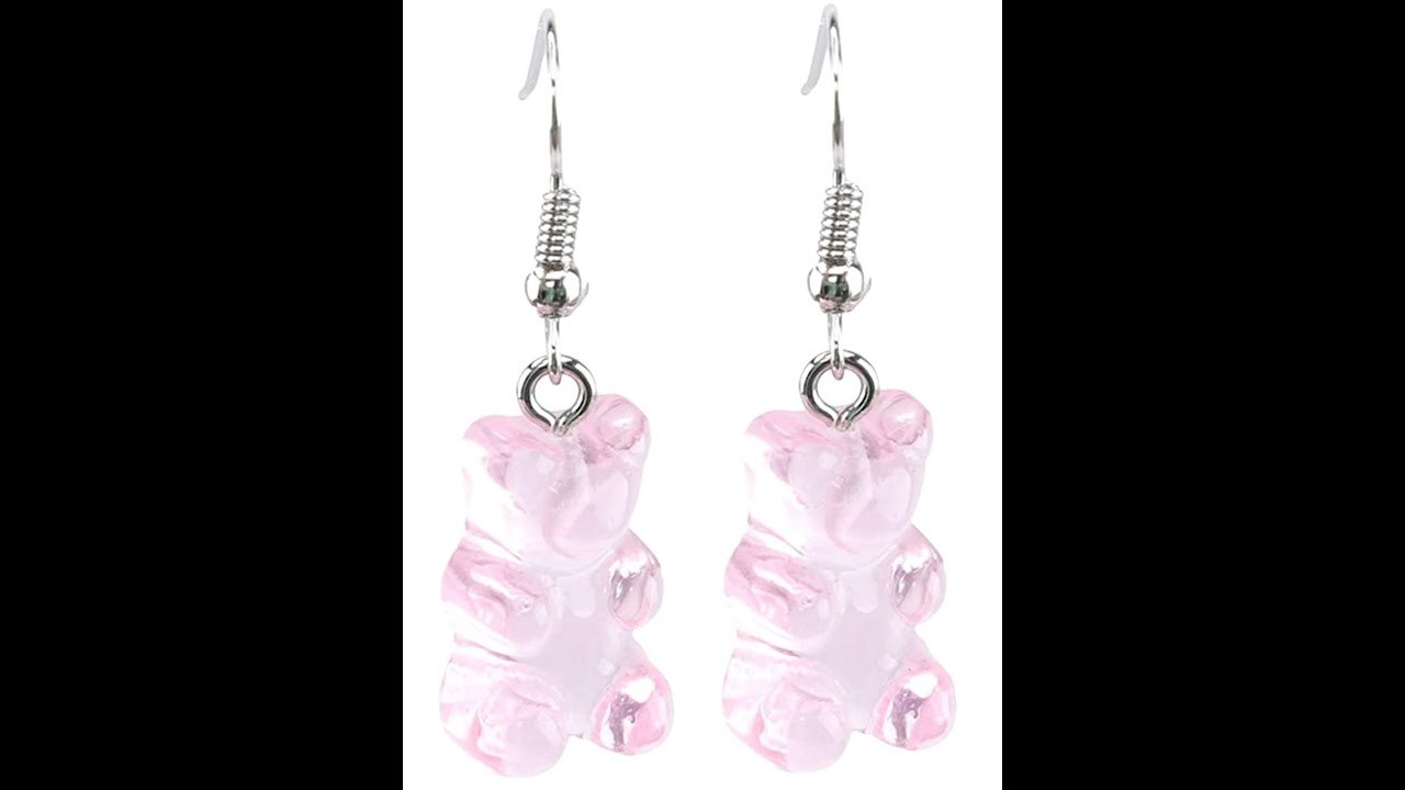 Sweet Colorful Gummy Bear Earrings