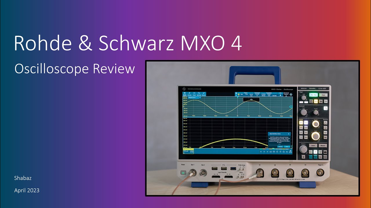 R&S MXO 4 Oscilloscope Video Review - element14 Community