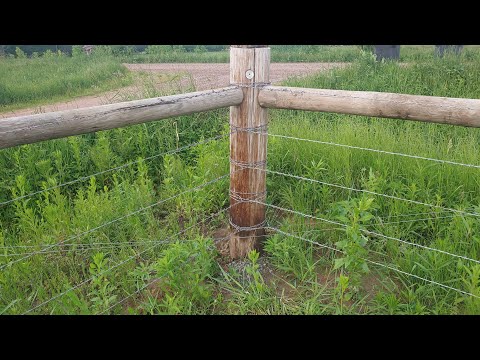 Building a fence that will last a lifetime! The right way to do barbed wire