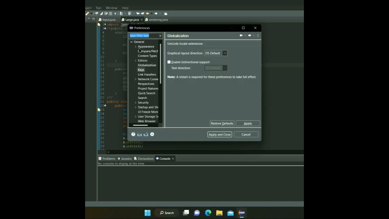 Eclipse dark theme Enable/ Disable