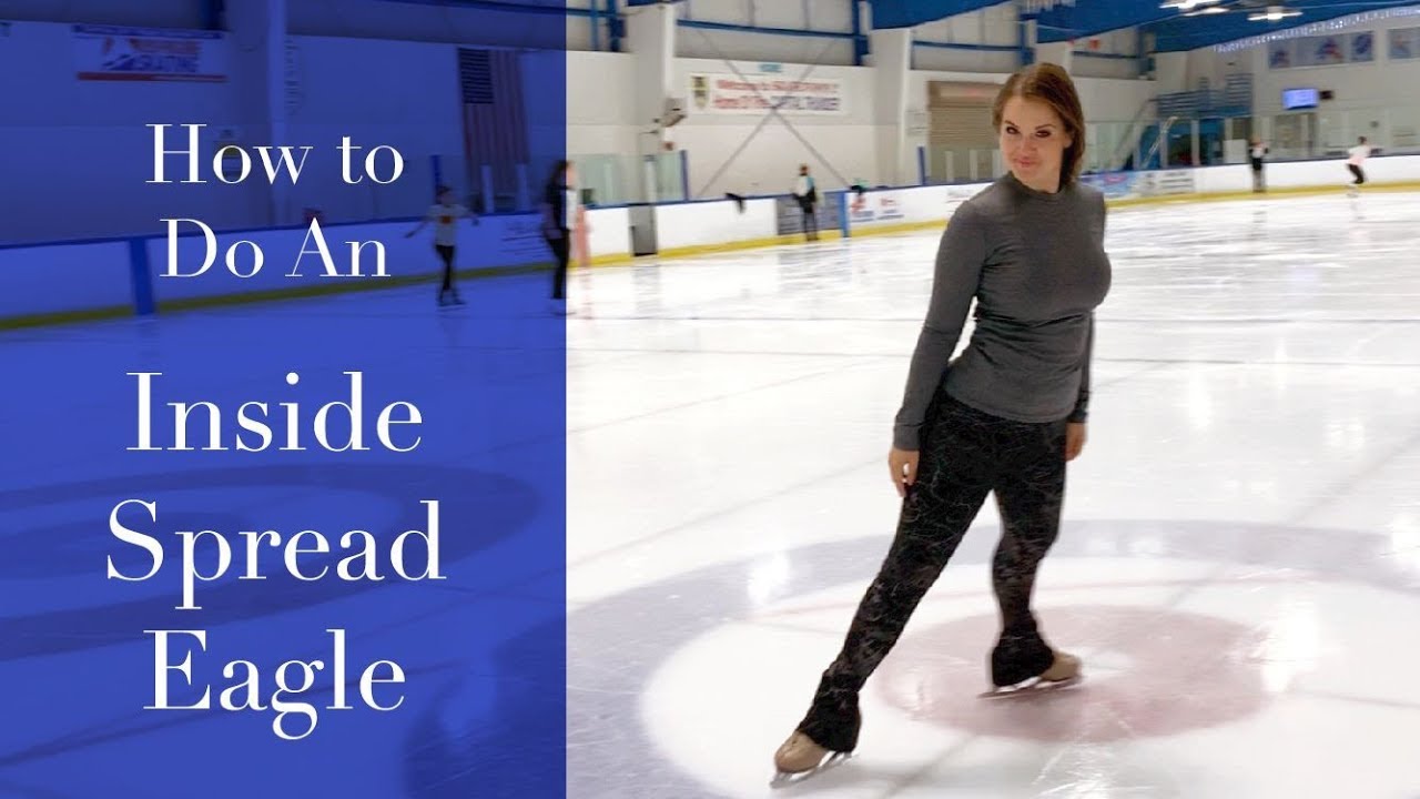 How To Do a Spread Eagle on Ice,  Inside Spread Eagle Skating Tutorial