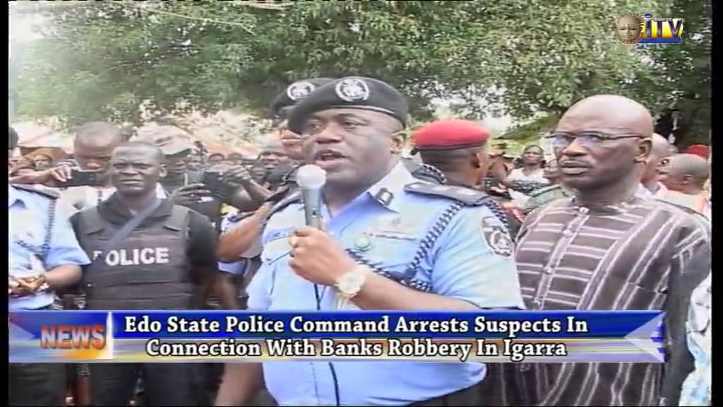 Edo police command arrests suspects in connection with banks robbery in Igarra