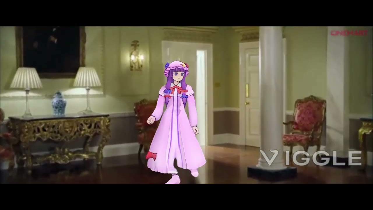 patchouli knowledge dancing (touhou)