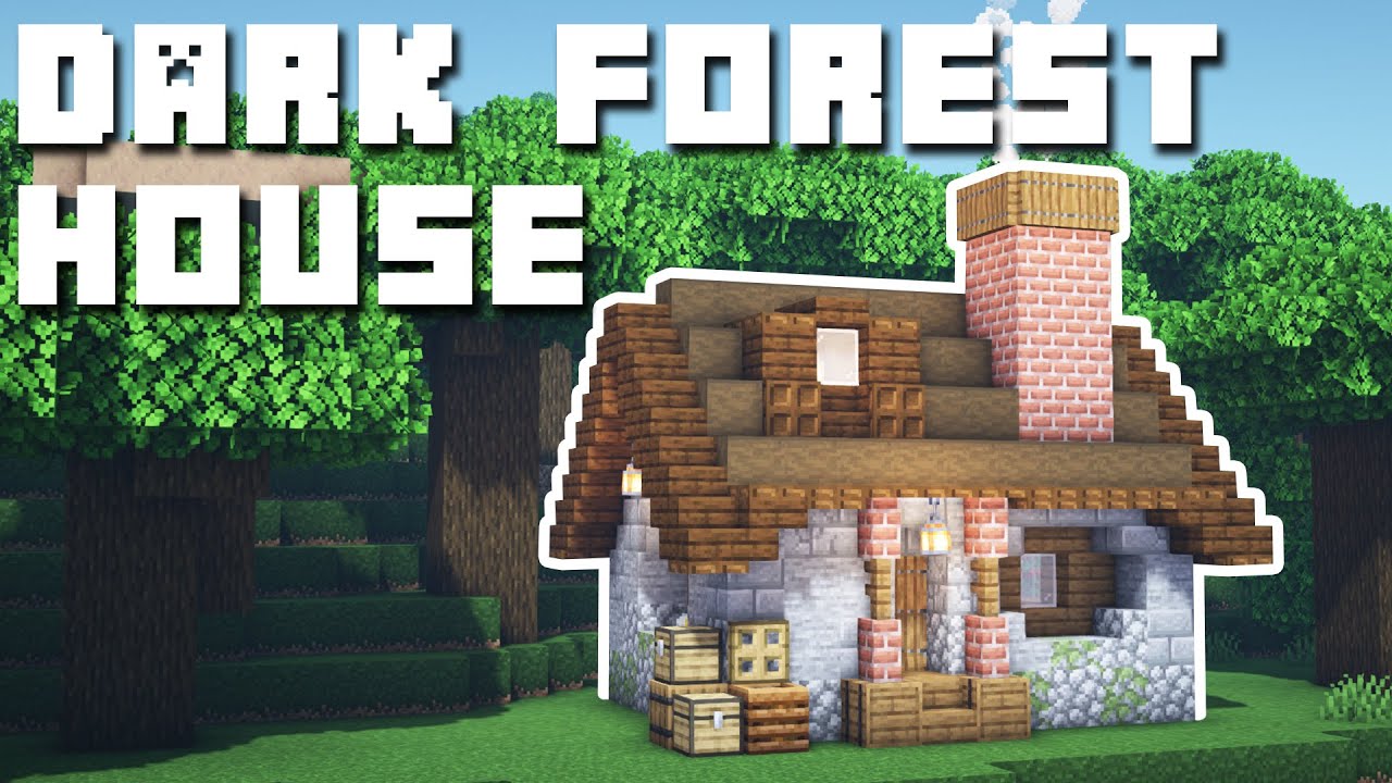 Minecraft - Dark Oak Forest House Tutorial (How to Build) - Minecraft Builders