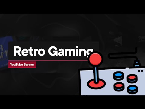 Free RETRO GAMING YouTube Banner Template | S05E78
