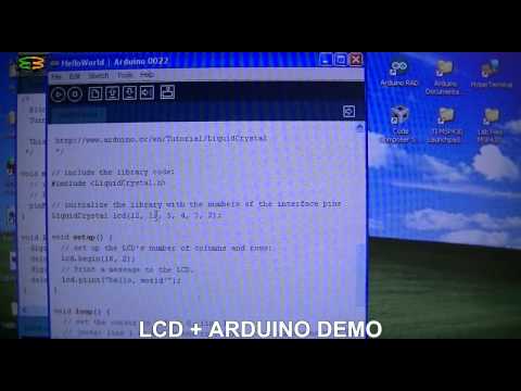 LCD and arduino