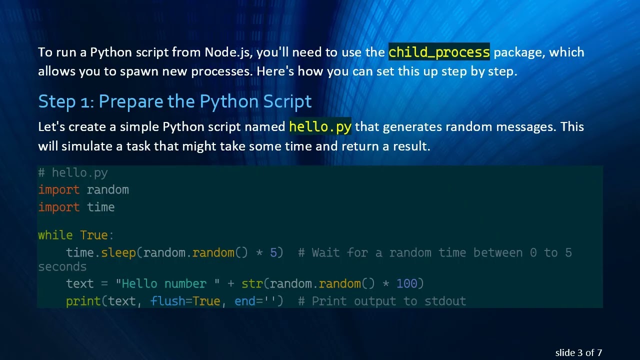 Efficiently Passing and Receiving Data from a Python Script in Node.js