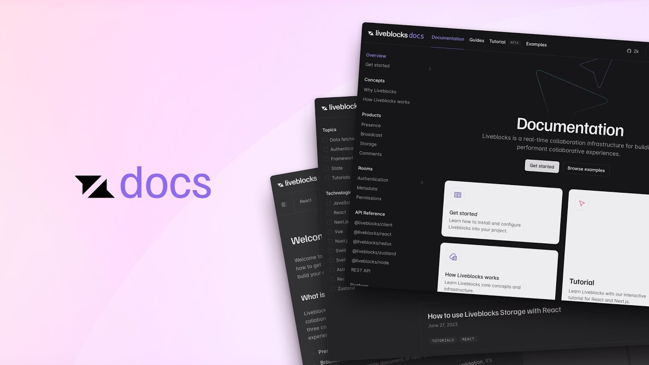 Introducing the brand new Liveblocks docs