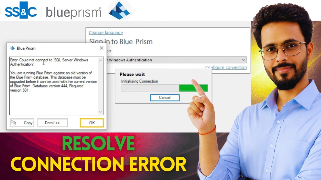 👉 Fix Blue Prism Database Version Error | Upgrade Required (Step-by-Step)
